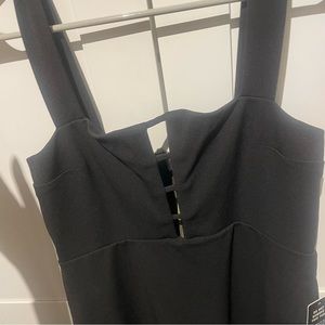 Express | Dresses | Nwt Express Cut Out Ladder Front Black Mini Dress ...